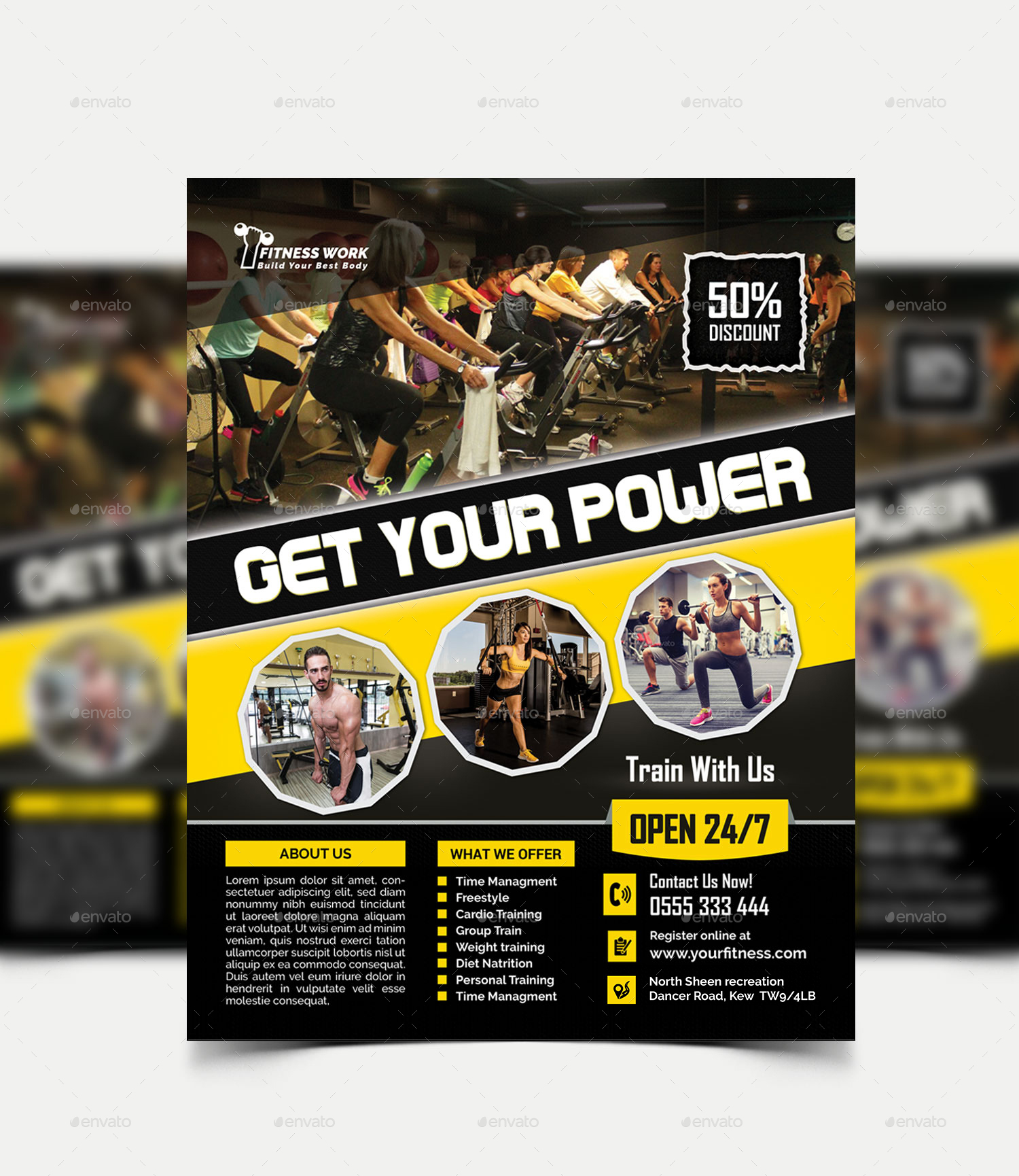 Fitness Flyer by Creative-Touch | GraphicRiver