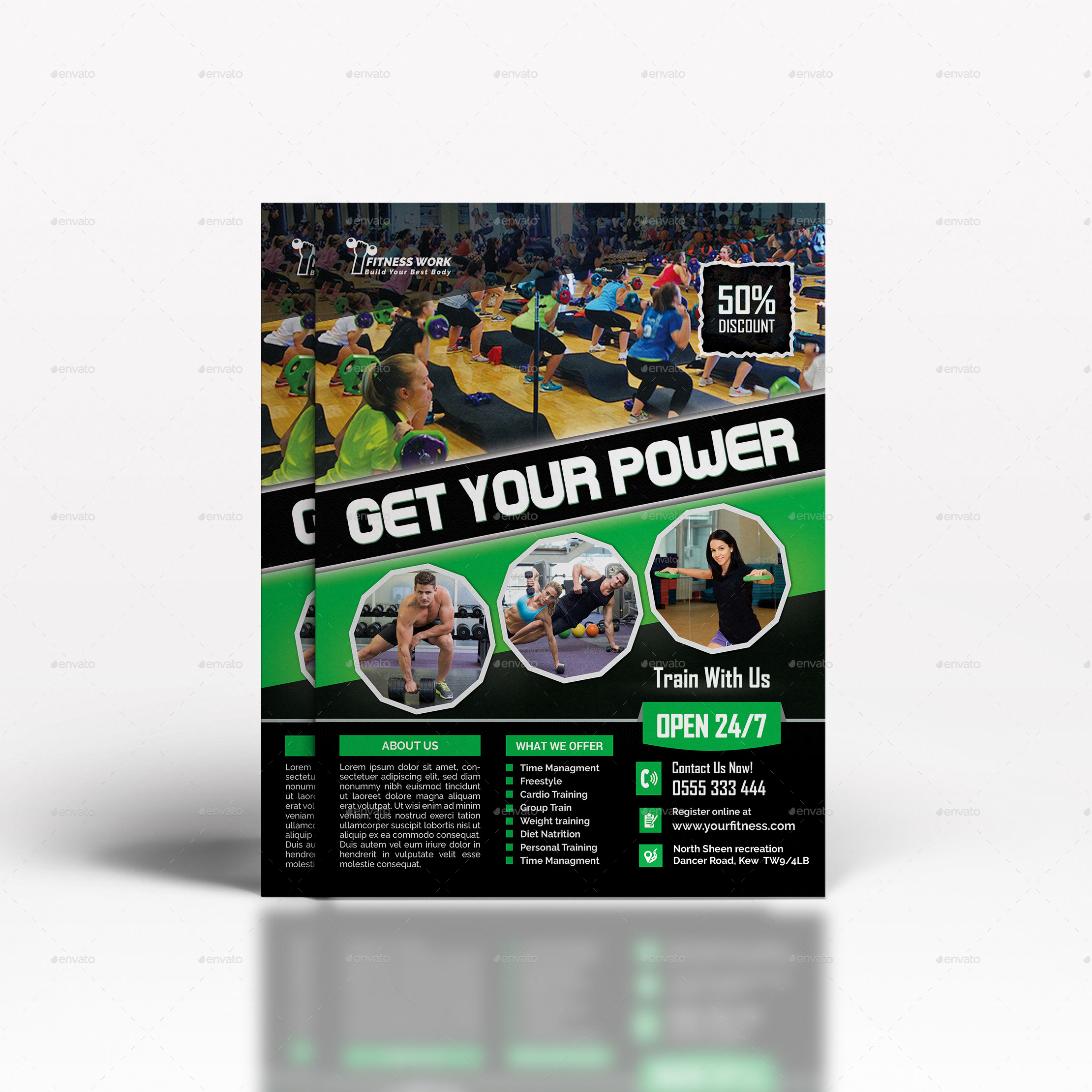 Fitness Flyer by Creative-Touch | GraphicRiver