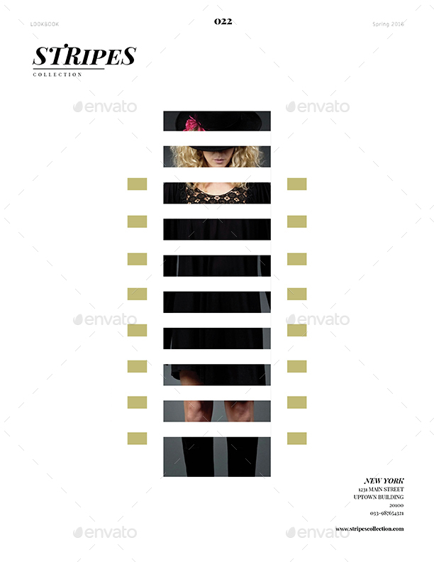Stripes LookBook/Catalogue by Guuver | GraphicRiver