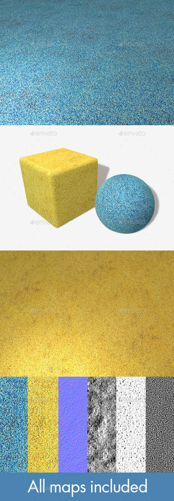 Playground Safety Flooring, Seamless Texture x2 by Lucky_Fingers | 3DOcean