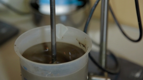 Measuring Density Of Drilling Mud In Laboratory by spocktv | VideoHive