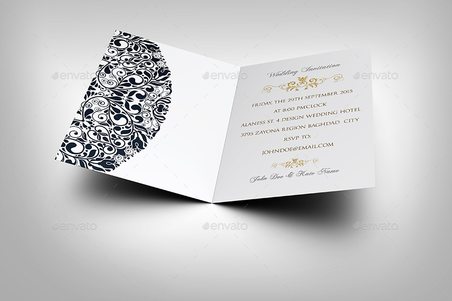 Wedding Invitation Card Template Vol.14 by OWPictures | GraphicRiver