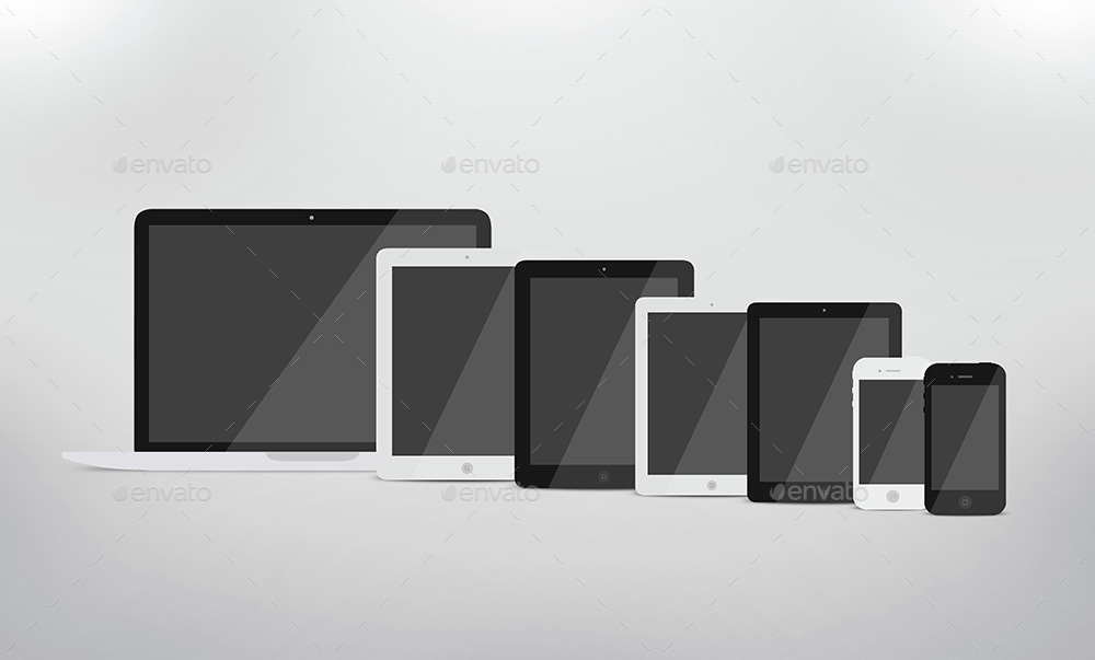 80 Flat Responsive Devices Multipurpose Mock-Ups by towhid123griver