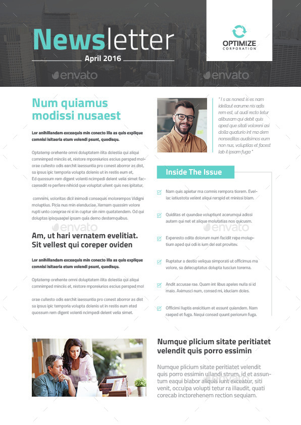 Newsletter Template by themedevisers | GraphicRiver