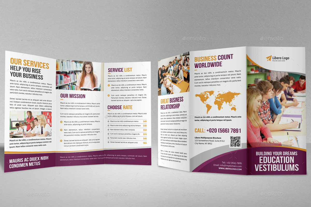 Multipurpose Bifold-Trifold Brochure v1 by Miyaji75 | GraphicRiver