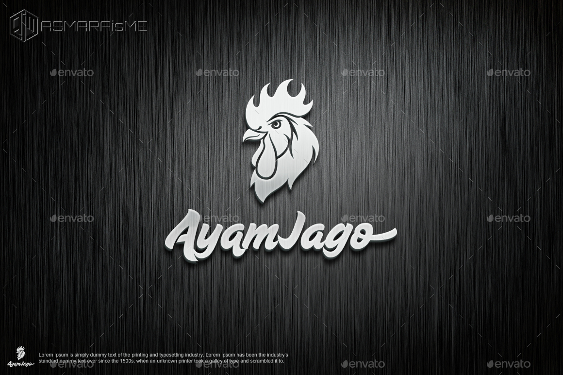 Ayam Jago - Rooster Logo by ASMARAisME | GraphicRiver