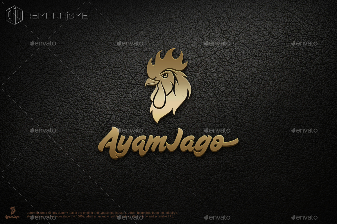 Ayam Jago - Rooster Logo by ASMARAisME | GraphicRiver