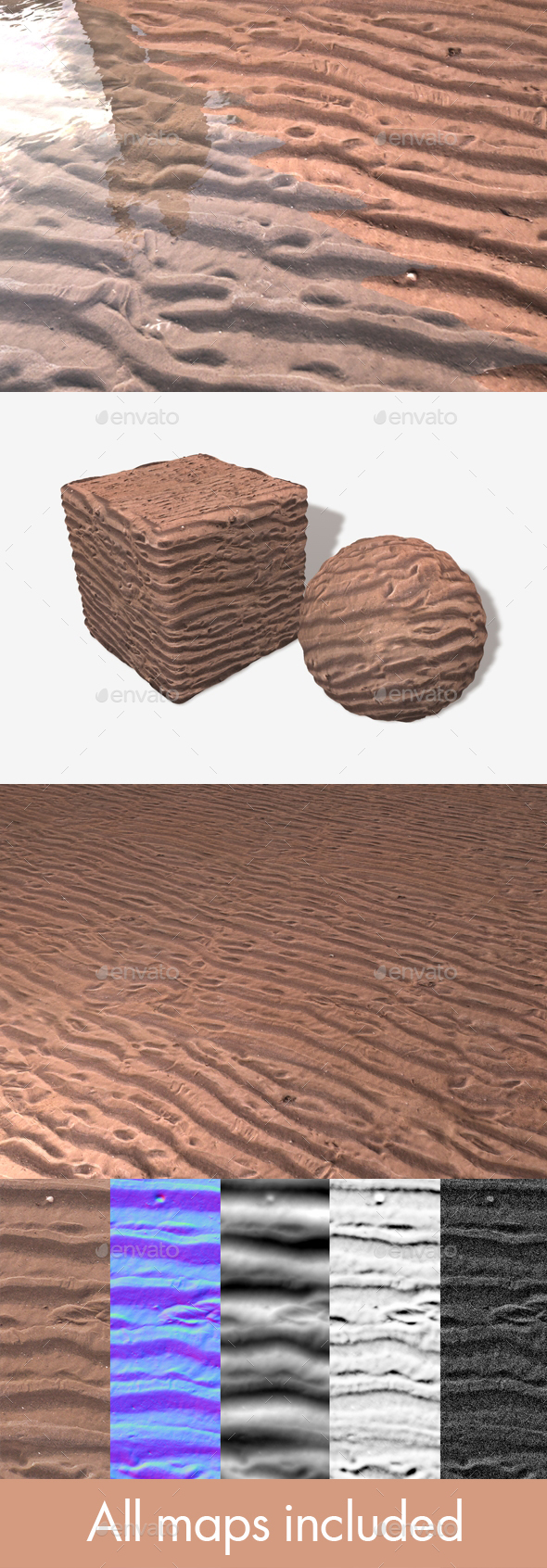 Sand Ripples Seamless Texture by Lucky_Fingers | 3DOcean