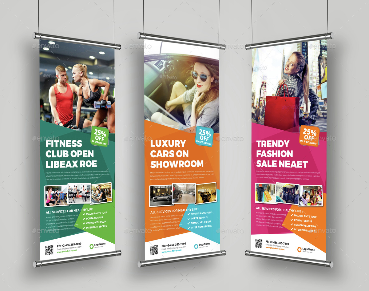 Multipurpose Roll-Up Banner Signage v1 by Miyaji75 | GraphicRiver