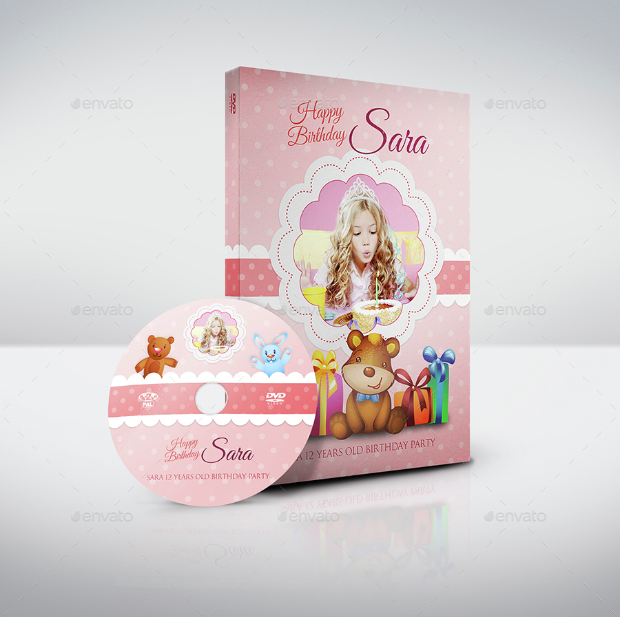Birthday Party DVD Cover and DVD Label Template 4 by OWPictures ...