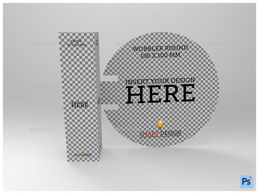 3D Wobblers Mockup by shockymocky | GraphicRiver