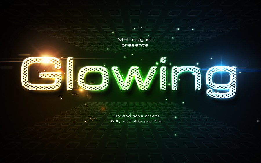Glowing Text Effects V.2 by MEDesigner | GraphicRiver