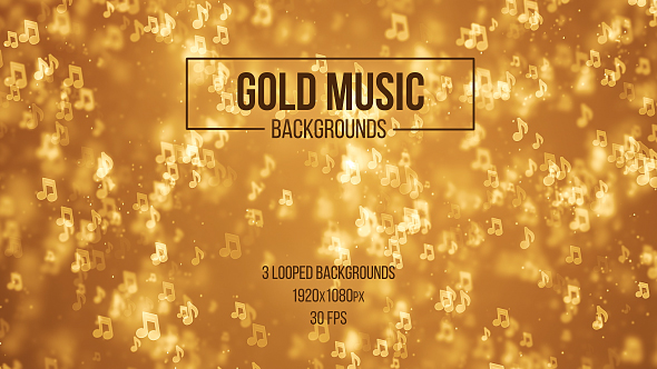 Gold Music Backgrounds by provitaly | VideoHive