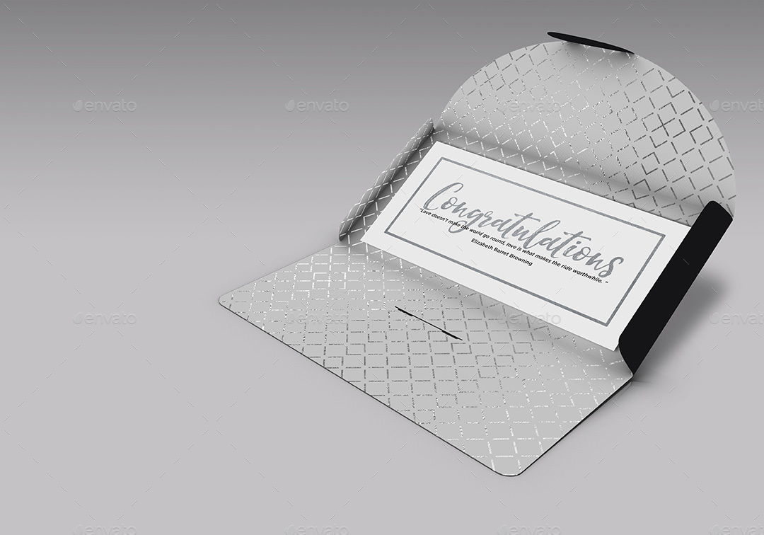 Gift Envelope Invitation Gift Check Mockup by ina717 | GraphicRiver