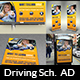 Driving School Advertising Bundle by OWPictures | GraphicRiver