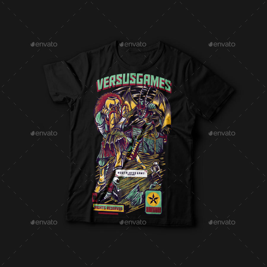 VersusGames T-Shirt Design by BadSyxn | GraphicRiver