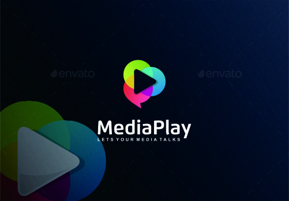 Media Play Logo Template by jhon_ivan | GraphicRiver