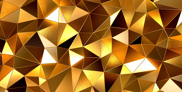 Gold Polygons by AS_100 | VideoHive