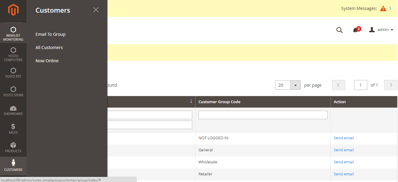 Magento 2 Email Group Customer by xmage2 | CodeCanyon