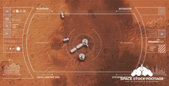Mars Base From Orbit by SpaceStockFootage2 | VideoHive