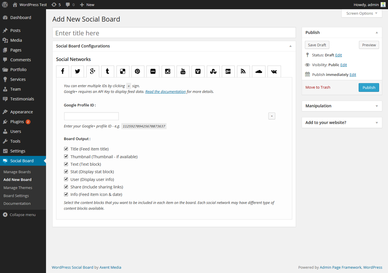 WordPress Social Board - WordPress | CodeCanyon