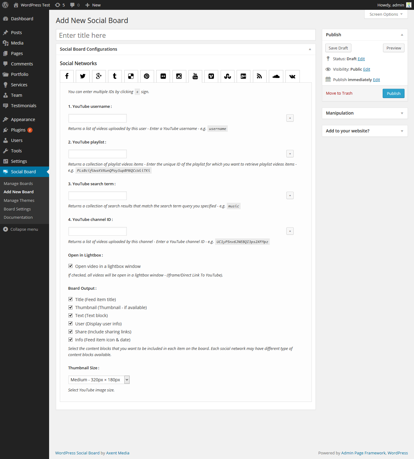 WordPress Social Board - WordPress | CodeCanyon