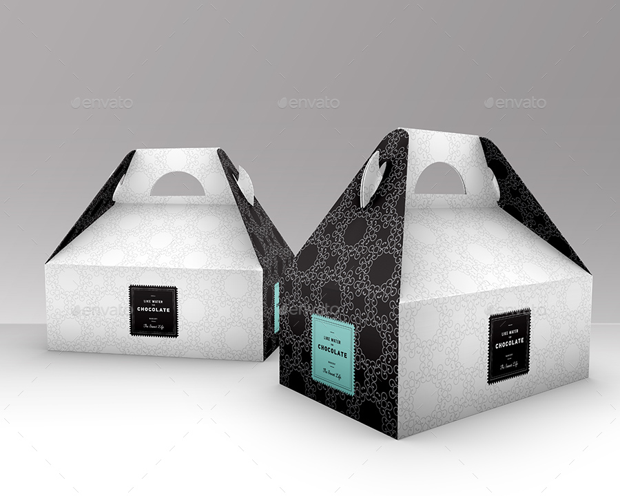 Food Pastry Boxes Vol.1: Cake | Donut | Pastry Take Out Packaging Mock ...