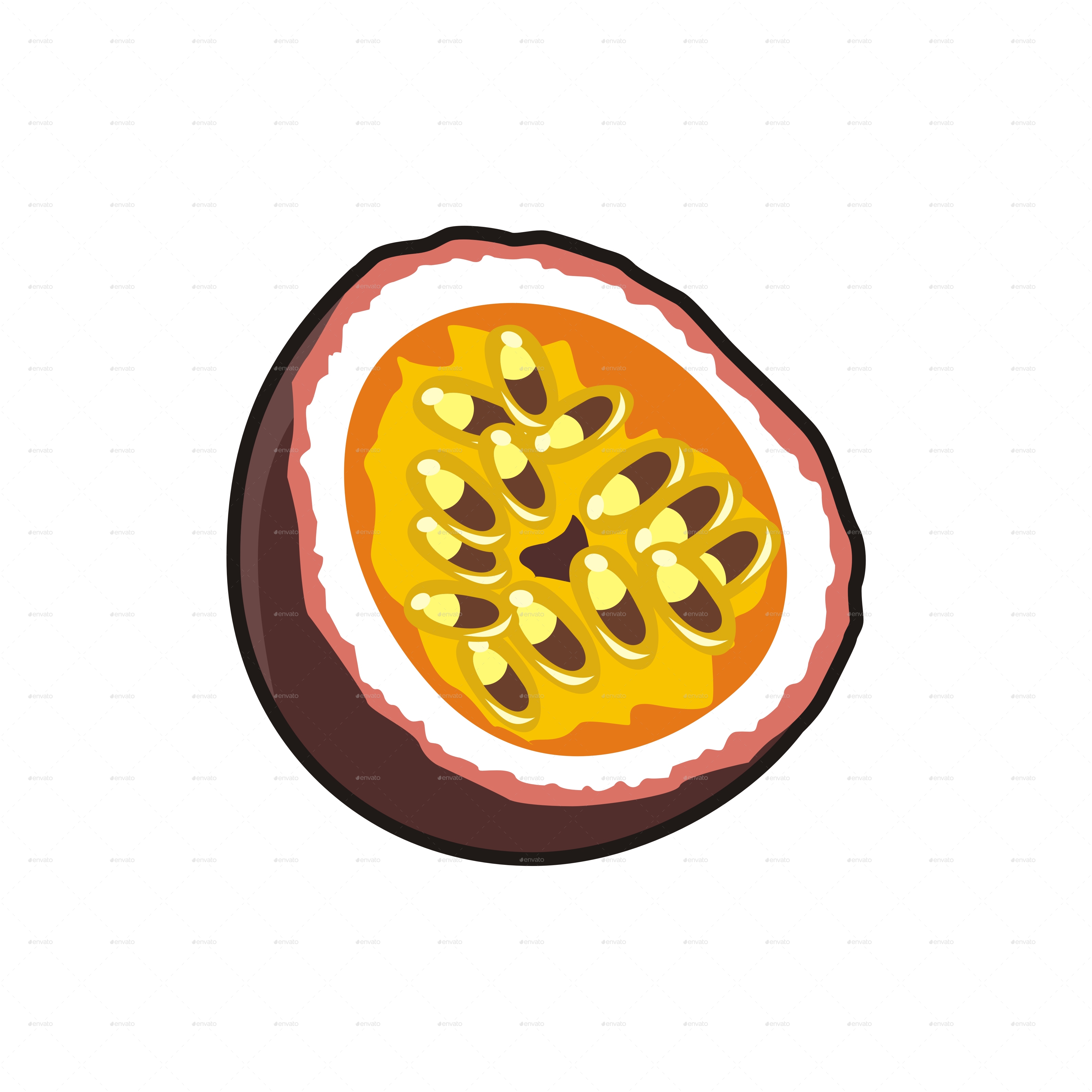 30 Fruits Vector Icons by niznaz | GraphicRiver