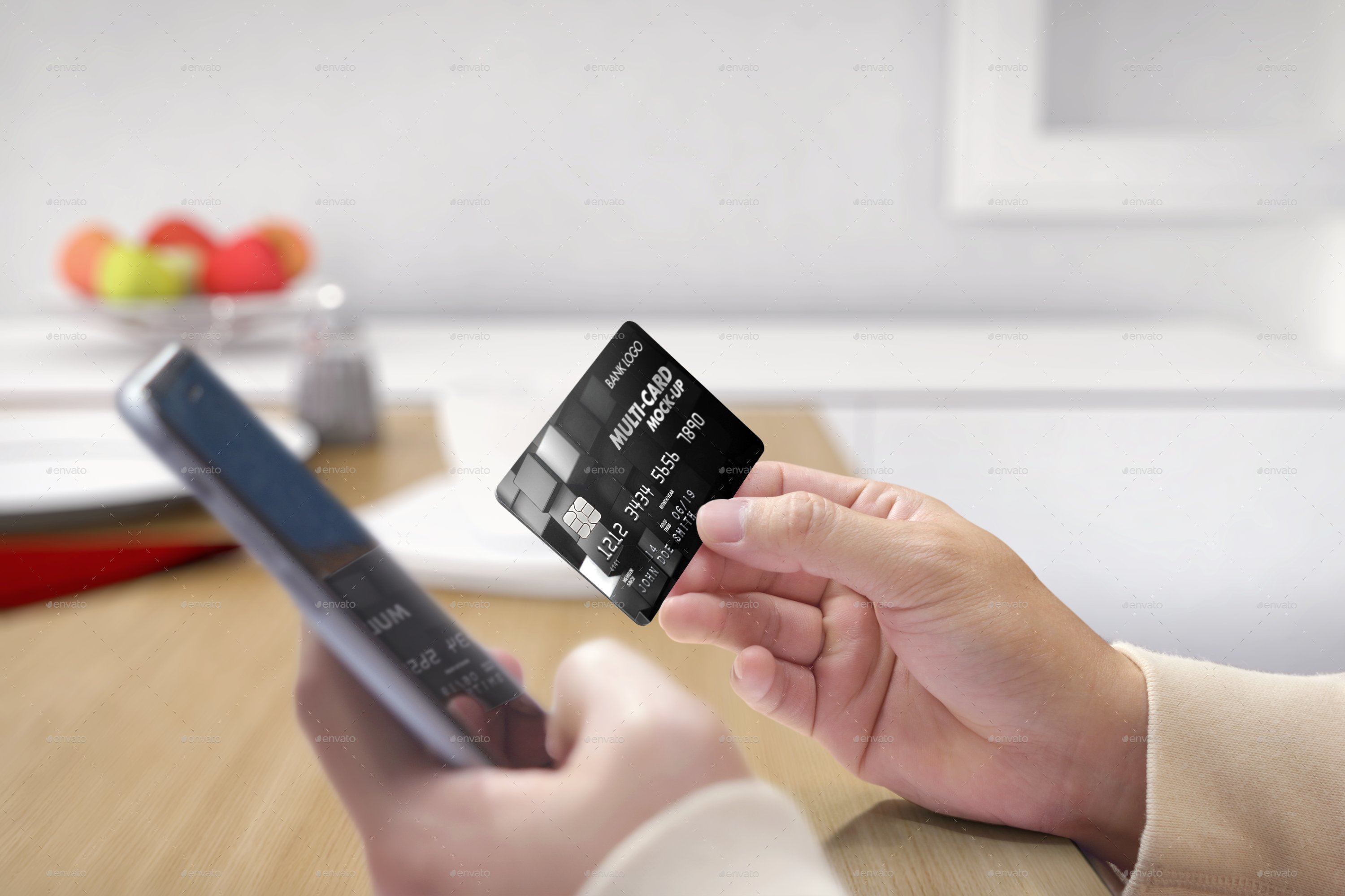 Multi-Card Mock-up v2 by kenoric | GraphicRiver