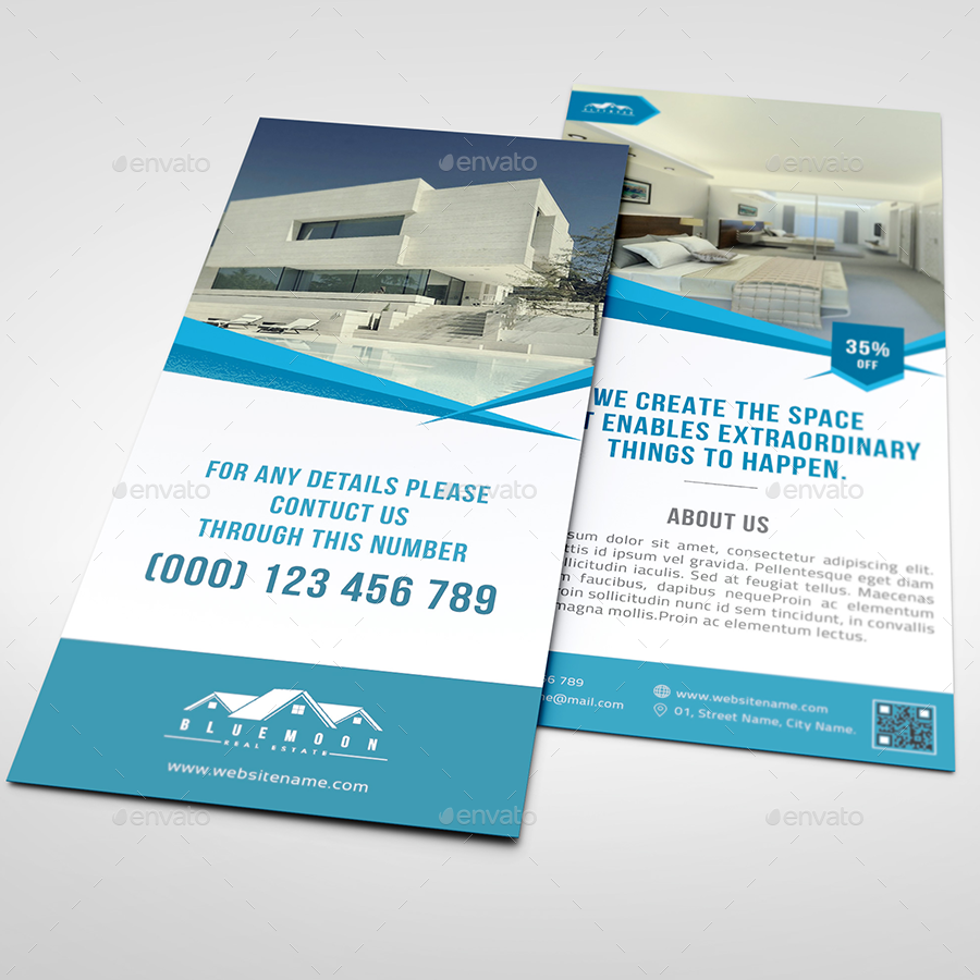Real Estate Rack Card Template by ariful32 | GraphicRiver