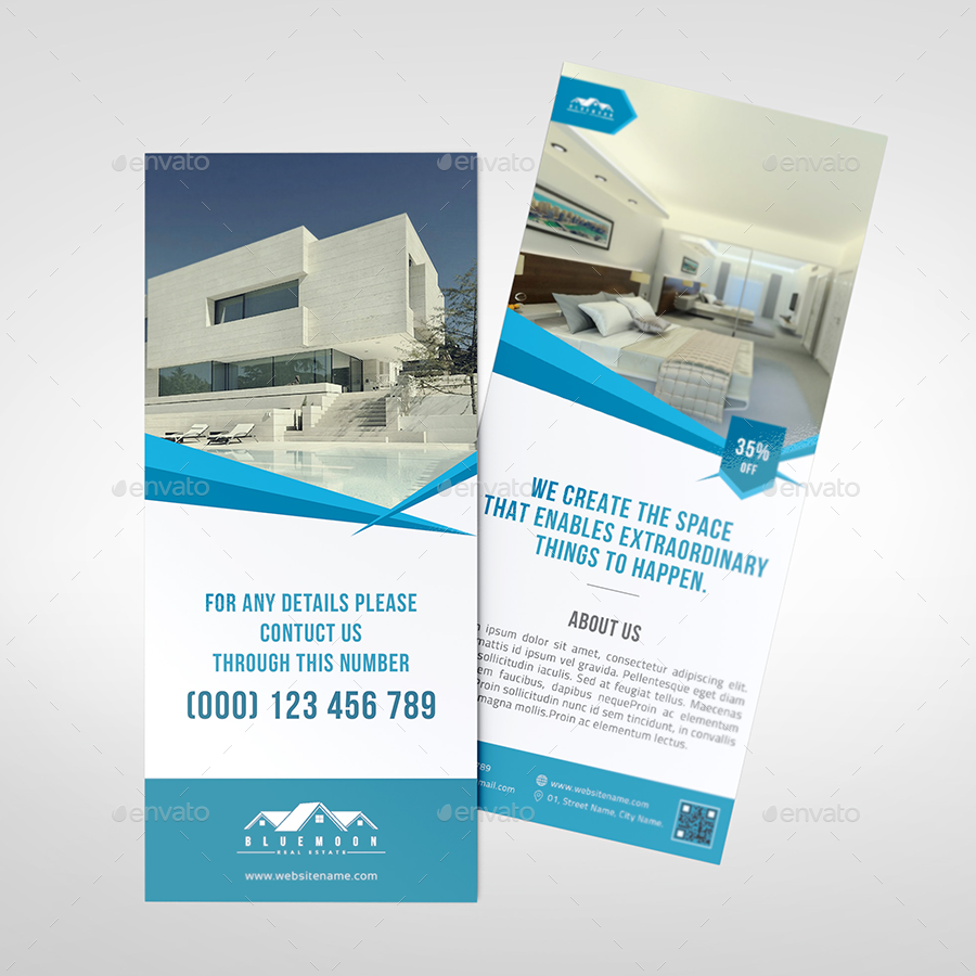 Real Estate Rack Card Template by ariful32 | GraphicRiver