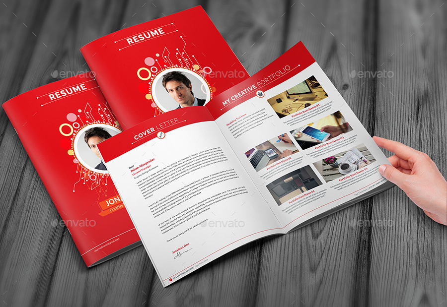 Resume Booklet Design _8 Pages by Al-Mamun | GraphicRiver
