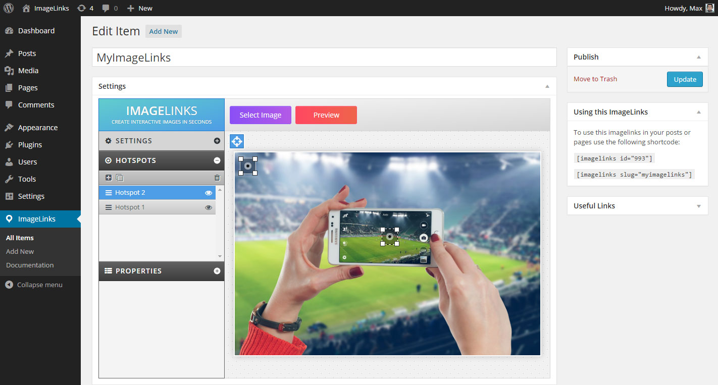ImageLinks - Interactive Image Builder for WordPress - WordPress