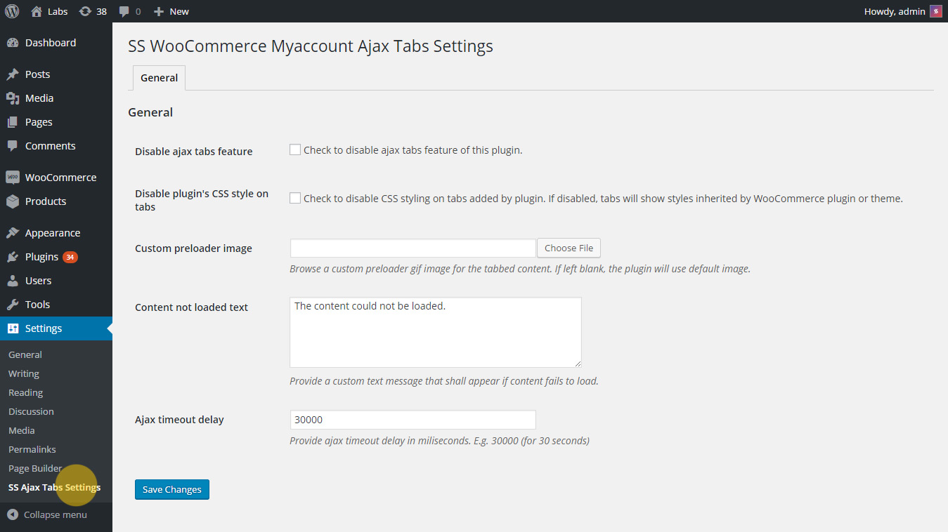 SS WooCommerce Myaccount Ajax Tabs - WordPress | CodeCanyon