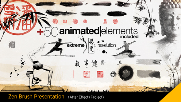 Zen Brush Opener - After Effects Project Files | VideoHive