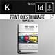 Print Questionnaire Template A4 by Keboto | GraphicRiver