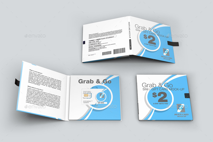 Multi-Card Mock-up v3 by kenoric | GraphicRiver