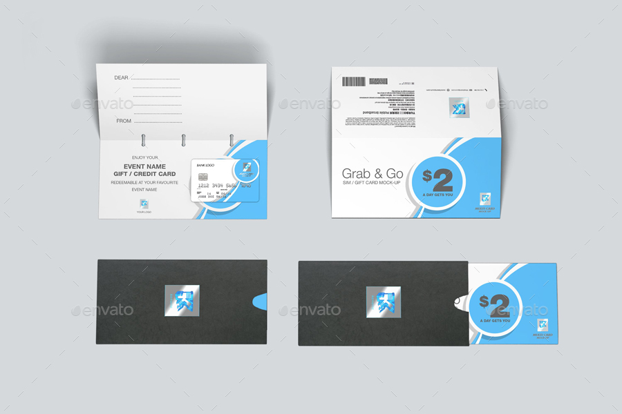 Multi-Card Mock-up v4 by kenoric | GraphicRiver
