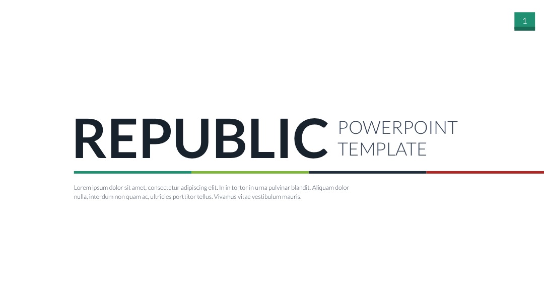 Republic - Multipurpose PowerPoint Template by Jetfabrik | GraphicRiver
