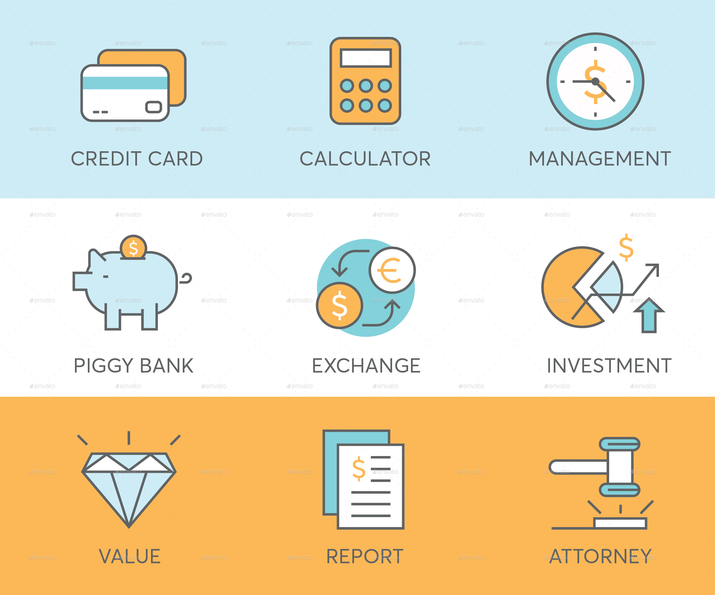 Finance Icons by Krafted | GraphicRiver