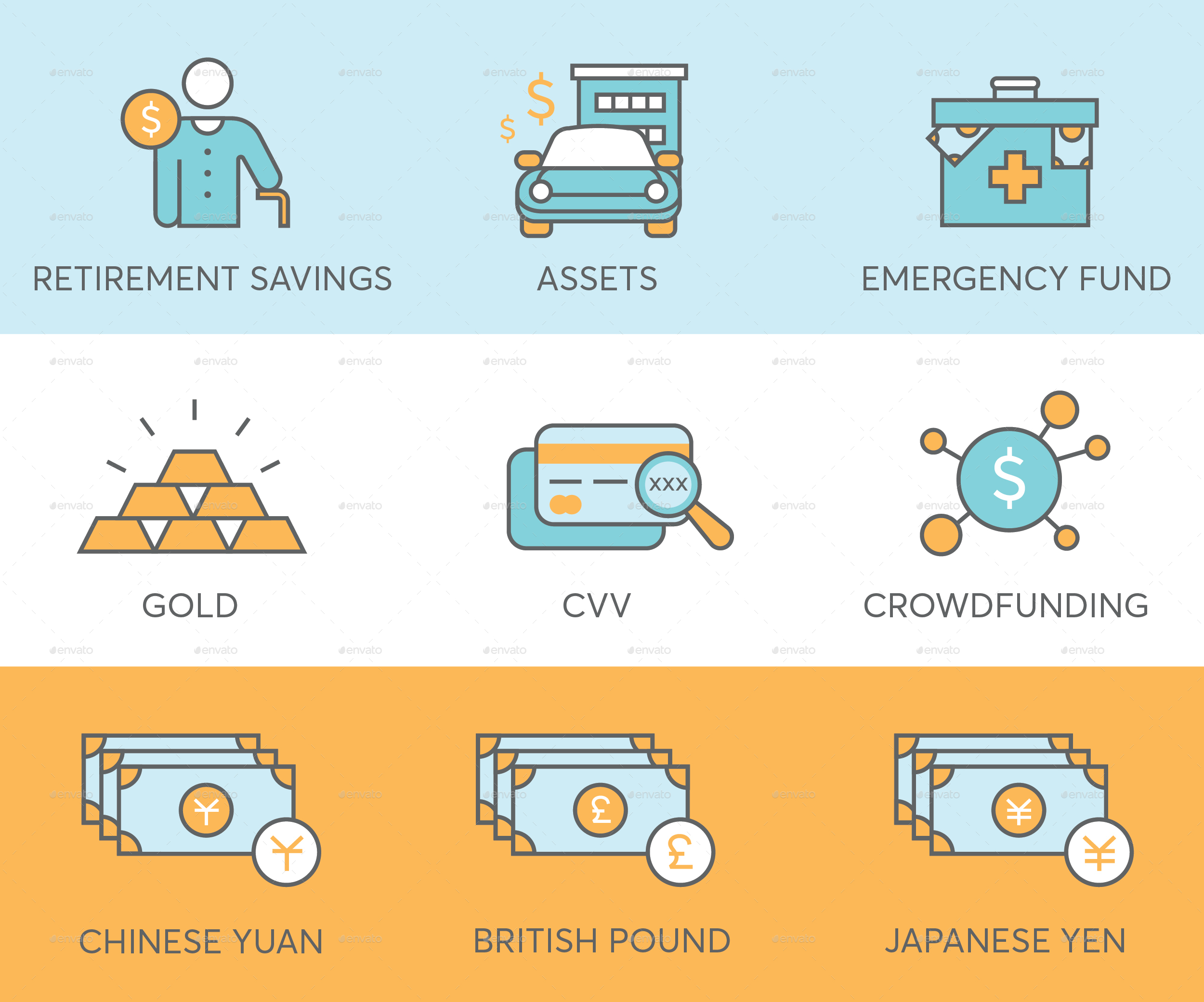 Finance Icons by Krafted | GraphicRiver