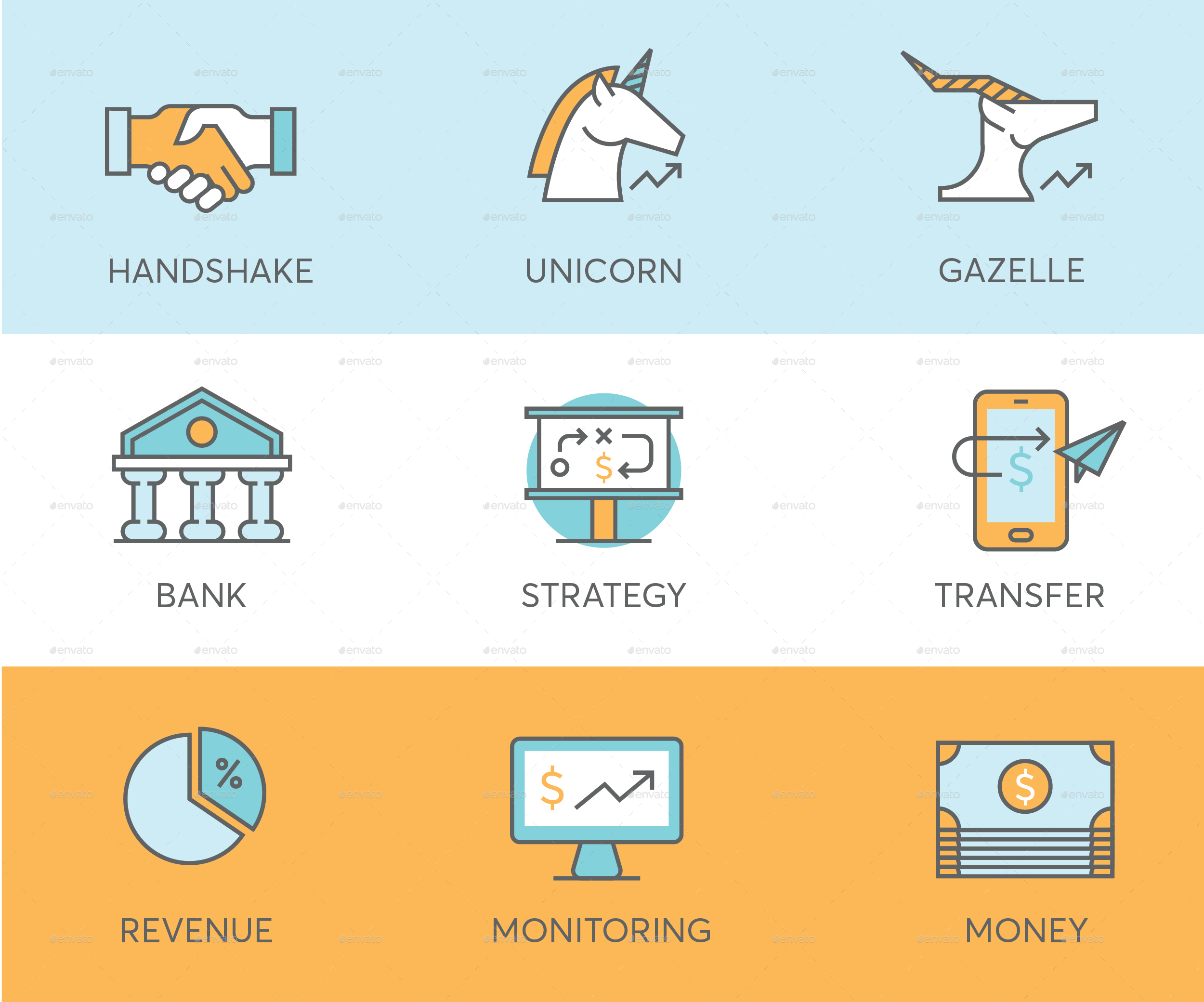 Finance Icons by Krafted | GraphicRiver
