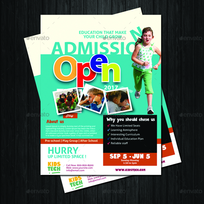 Junior School Promotion Flyers by Designcrew | GraphicRiver