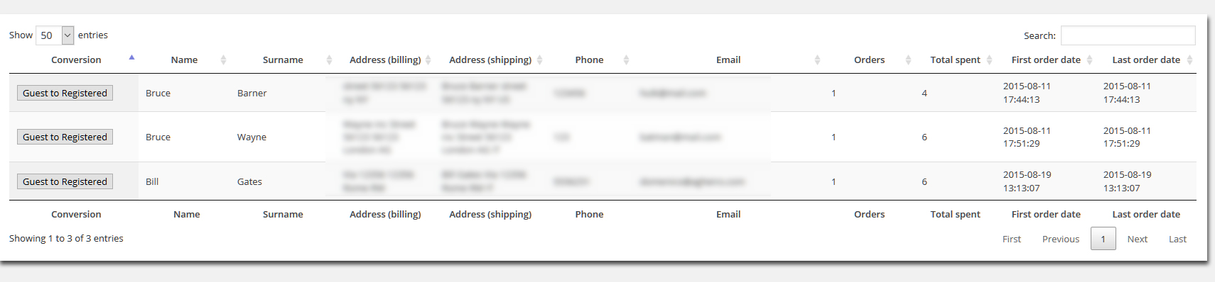 WooCommerce Customers Manager by vanquish | CodeCanyon
