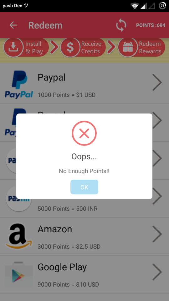 Android Rewards App - POCKET by DroidOXY | CodeCanyon