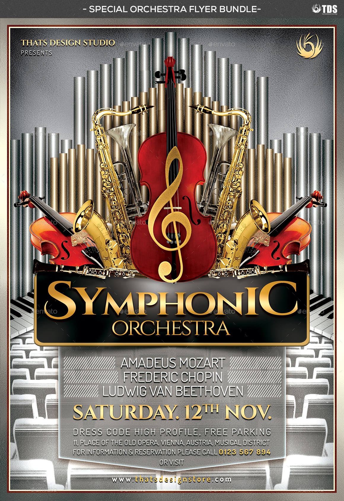 Special Orchestra Flyer Bundle by lou606 | GraphicRiver