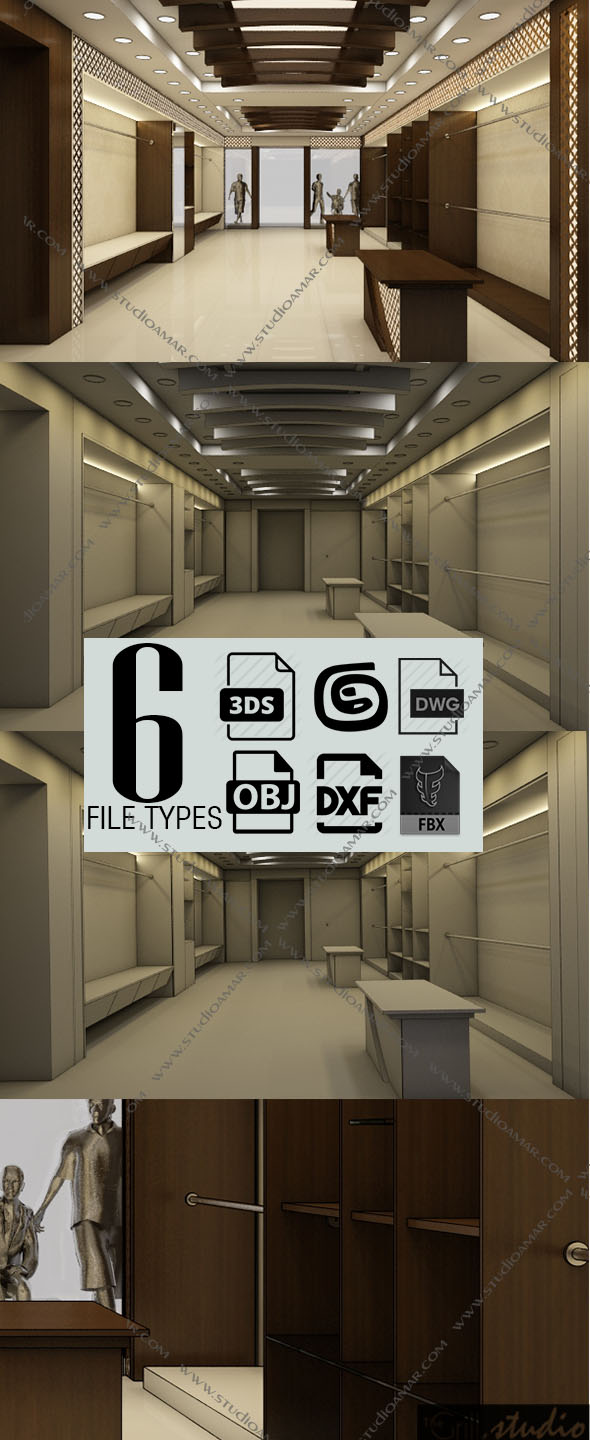 Realistic textile showroom 152 by studioamar | 3DOcean