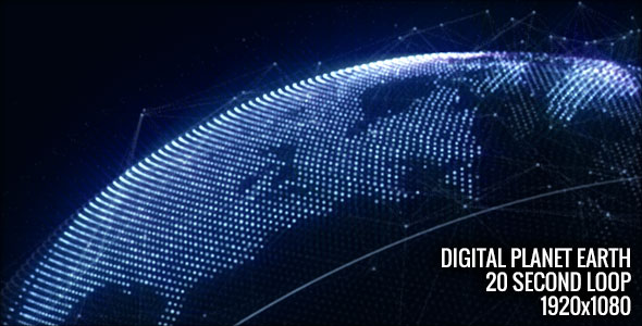 Digital Planet Earth by uniquefx | VideoHive