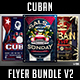 Cuban Flyer Bundle V2 by lou606 | GraphicRiver
