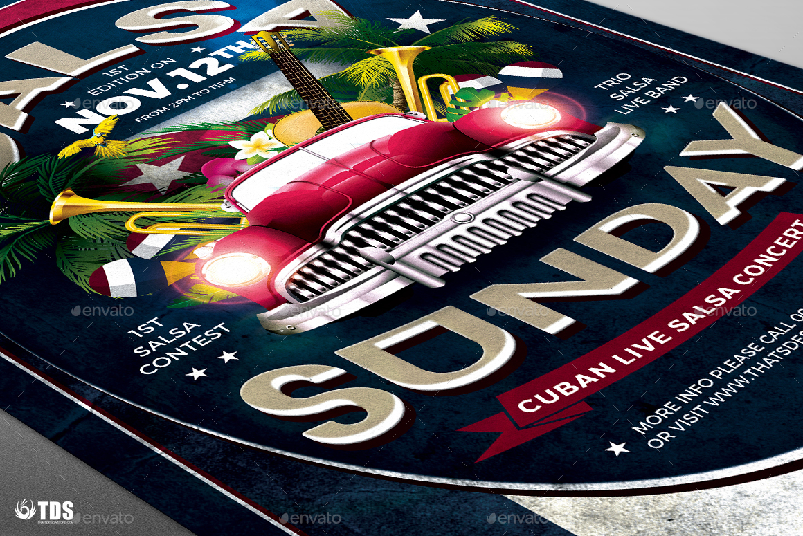 Cuban Flyer Bundle V2 by lou606 | GraphicRiver